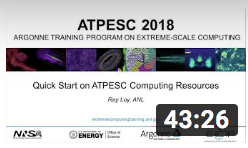Agenda 2018 « Argonne Training Program on Extreme-Scale Computing